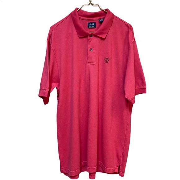 Izod | Shirts | Izod Silk Wash Cotton Red Polo | Poshmark